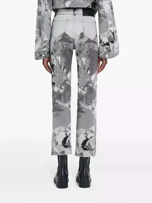 Ports 1961 Abstract-pattern Straight Leg Jeans