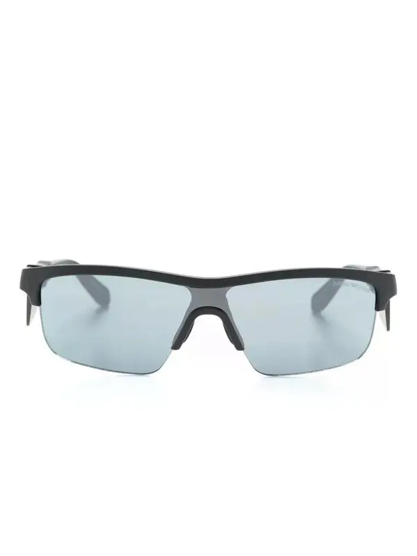 Emporio Armani Shield-frame Sunglasses - Black