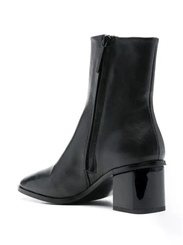 Calvin Klein 50mm Leather Square-toe Ankle Boots