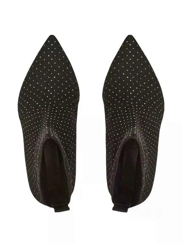 Balmain Skye Stretch-knit Ankle Boots