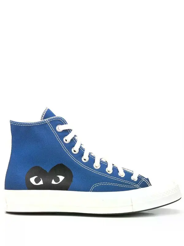 CONVERSE X COMME DES GARONS PLAY Heart Logo High-top Sneakers - Blue