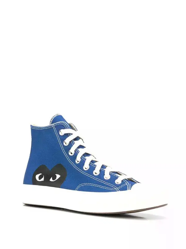CONVERSE X COMME DES GARONS PLAY Heart Logo High-top Sneakers - Blue