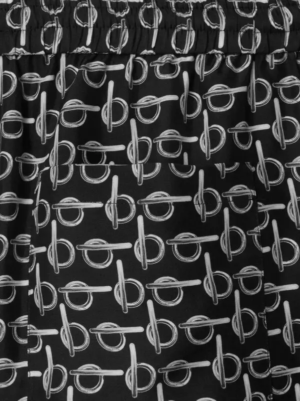 Burberry B-print Silk Shorts