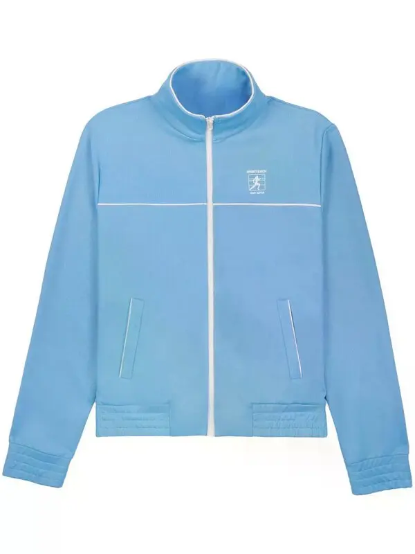 SPORTY & RICH Logo-print Zip-up Jacket