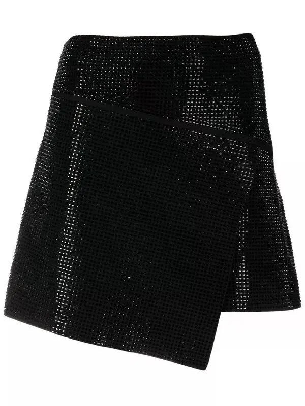 ANDREĀDAMO Crystal-embellished Mini Skirt