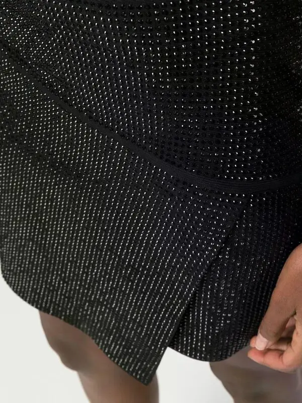ANDREĀDAMO Crystal-embellished Mini Skirt