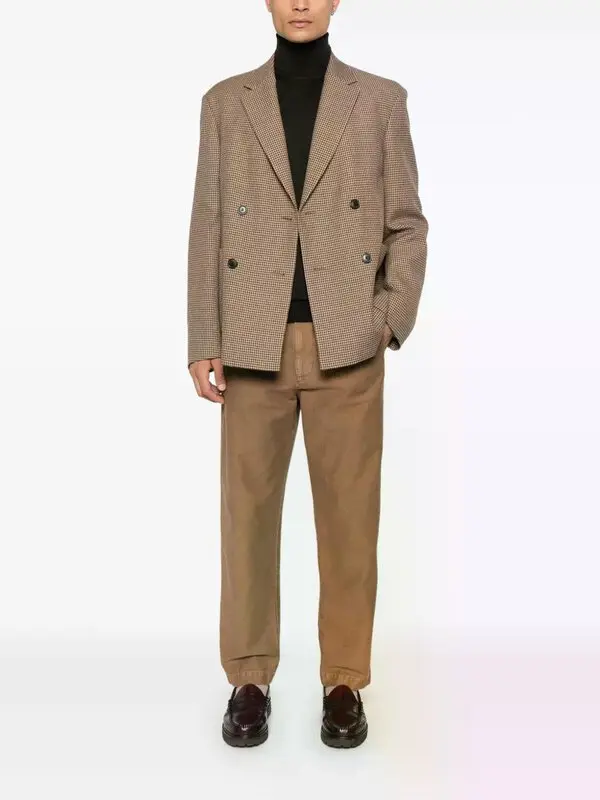 Zegna Ribbed Knit Roll Neck Sweater - Brown