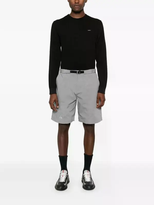 ROA Logo-print Cotton-blend Shorts