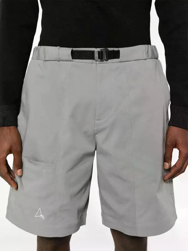 ROA Logo-print Cotton-blend Shorts