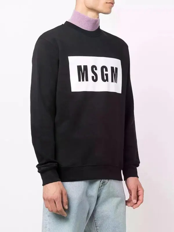 MSGM Logo-print Sweatshirt - Black