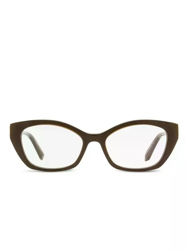 SWAROVSKI Cat-eye Frame Glasses - Brown
