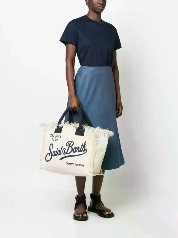 MC2 SAINT BARTH Canvas Beach Bag