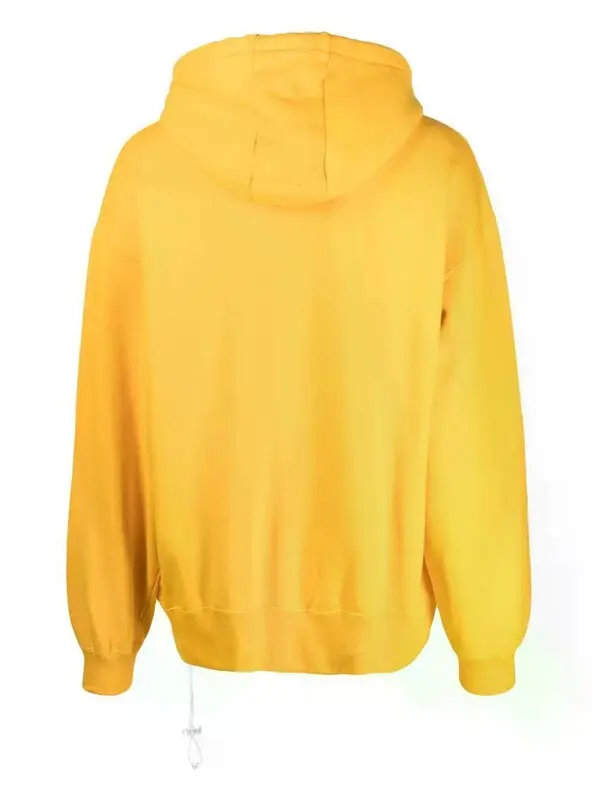 BONSAI Logo-print Cotton Hoodie - Orange