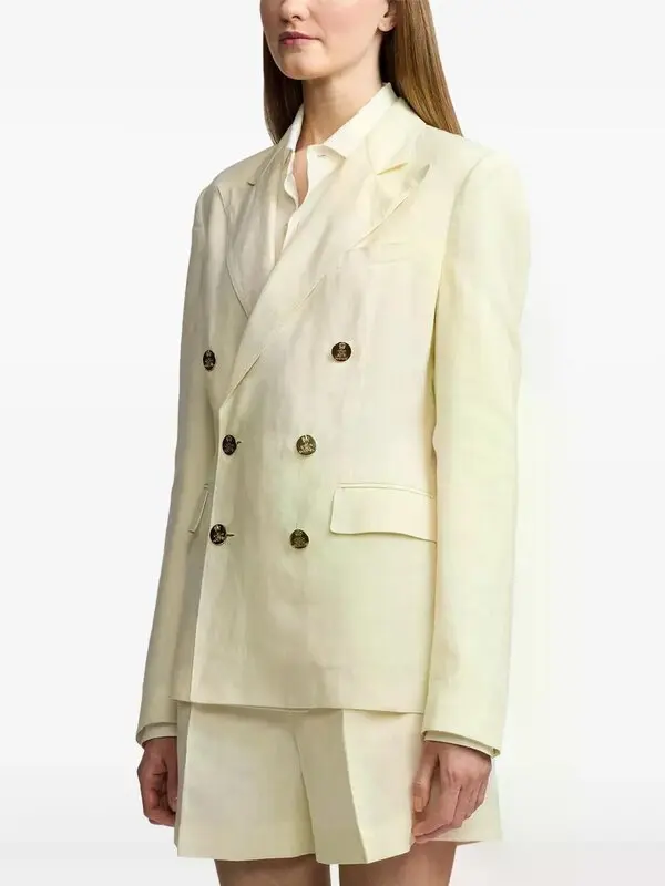 Ralph Lauren V-neck Linen Blazer