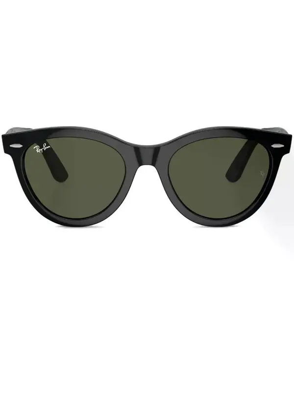 Ray-ban Wayfarer Round-frame Sunglasses - Black
