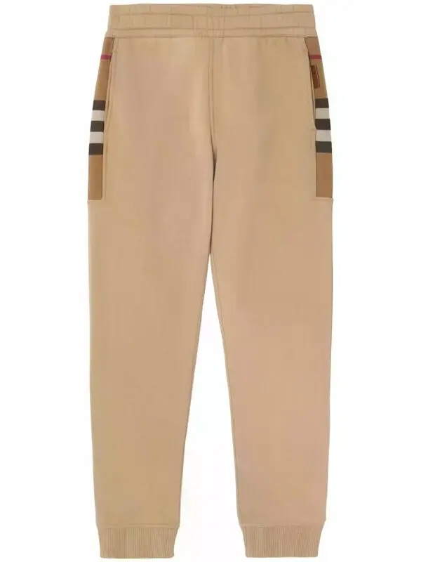 Burberry Check-pattern Track Pants - Neutrals