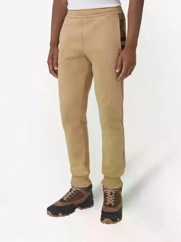 Burberry Check-pattern Track Pants - Neutrals