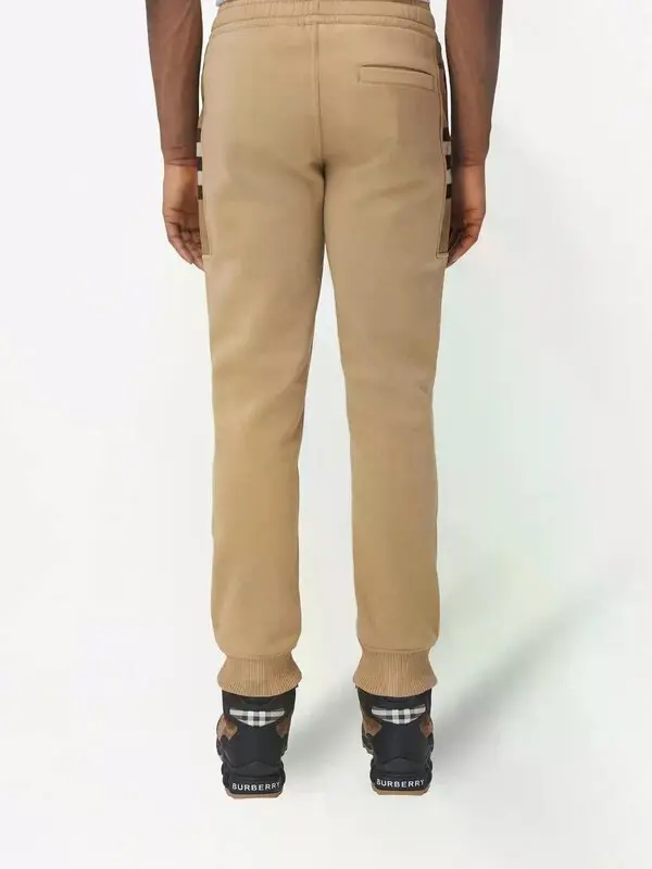 Burberry Check-pattern Track Pants - Neutrals