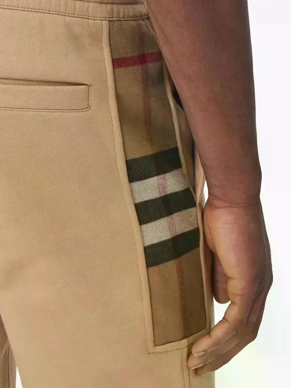 Burberry Check-pattern Track Pants - Neutrals