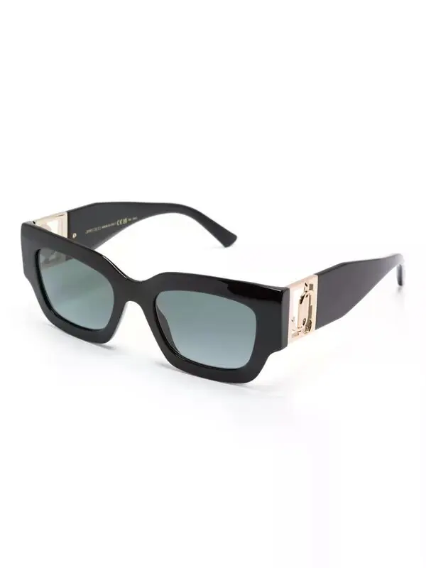 JIMMY CHOO Nena Rectangle-frame Sunglasses