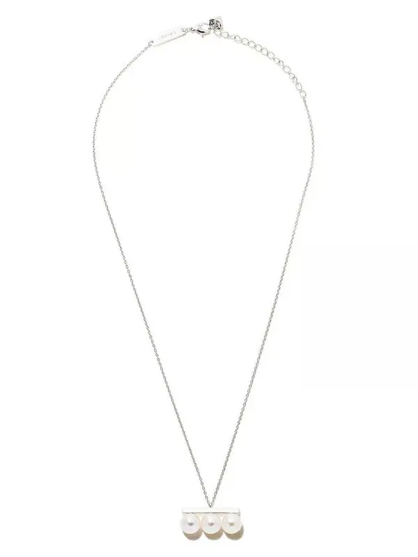 TASAKI 18kt White Gold Akoya Pearl Pendant - Silver