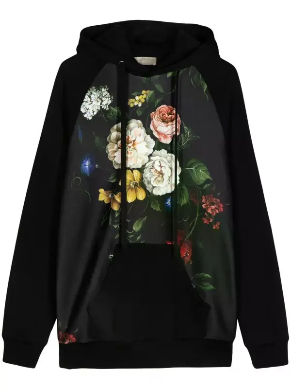 Elie Saab Floral Print Hoodie