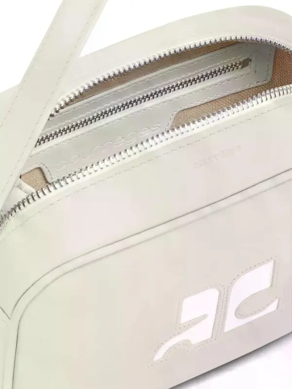 COURREGES Reedition Leather Camera Bag - Neutrals