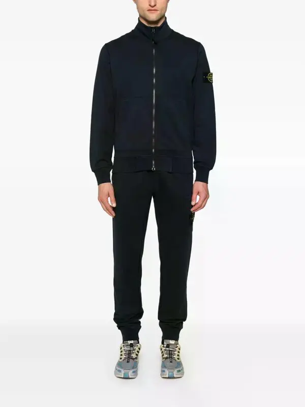 Stone Island Patch-pocket Drawstring Trousers - Blue