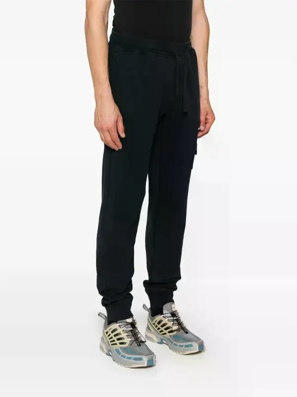 Stone Island Patch-pocket Drawstring Trousers - Blue