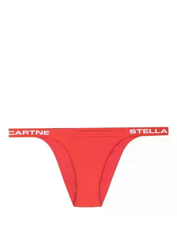 Stella McCartney Logo-print Bikini Bottoms - Red