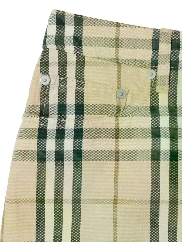 Burberry Check-pattern Mini Skirt