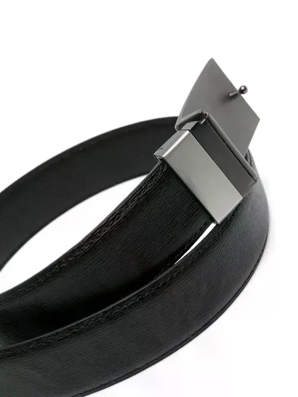 Just Cavalli Logo-debossed Reversible Leather Belt