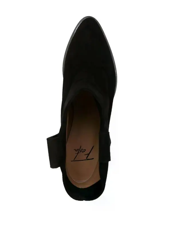 Roberto Festa Suede Cowboy Ankle Boots - Black
