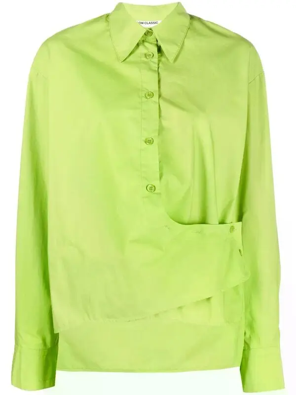 LOW CLASSIC Wrap-around Asymmetric Shirt