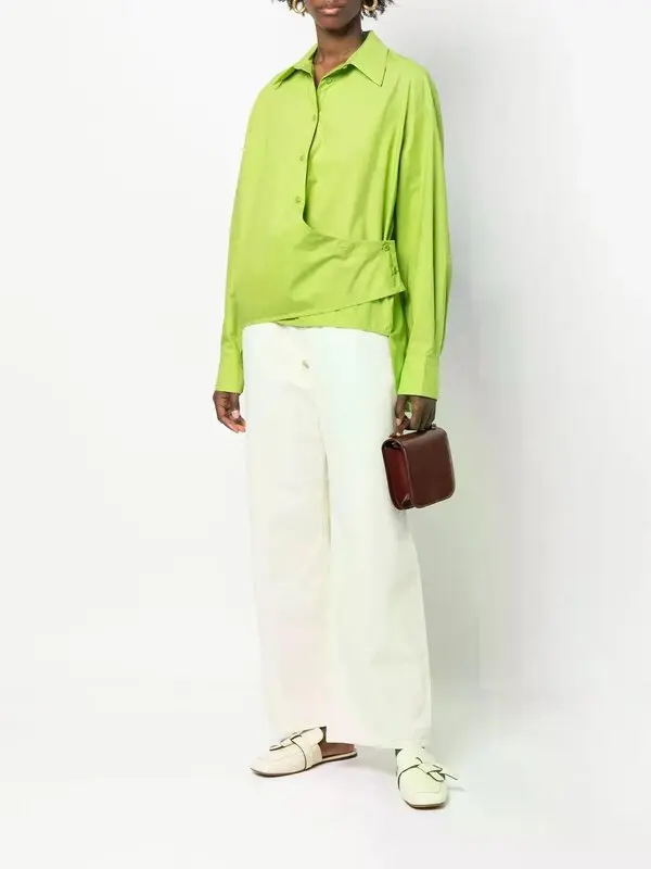LOW CLASSIC Wrap-around Asymmetric Shirt