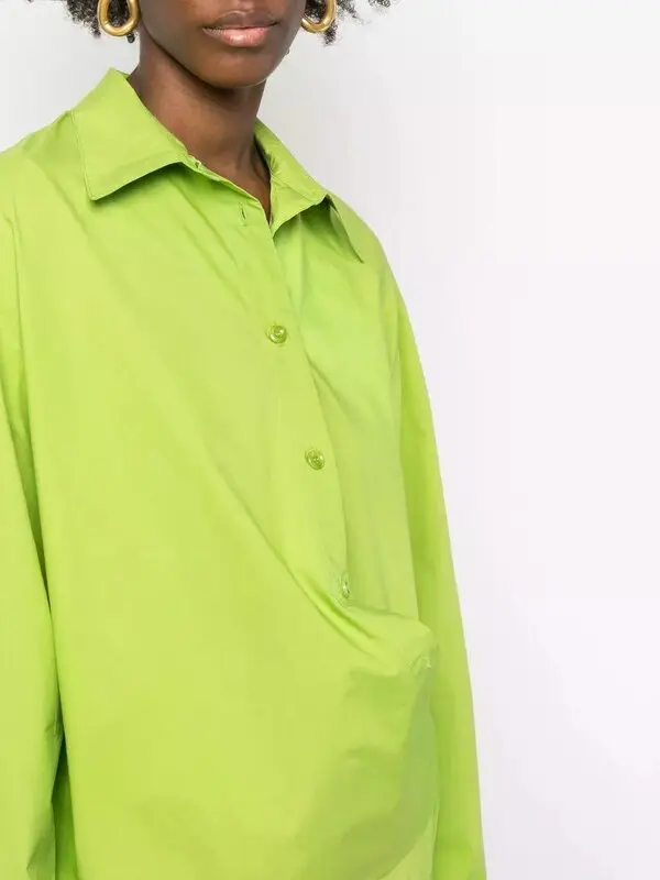 LOW CLASSIC Wrap-around Asymmetric Shirt