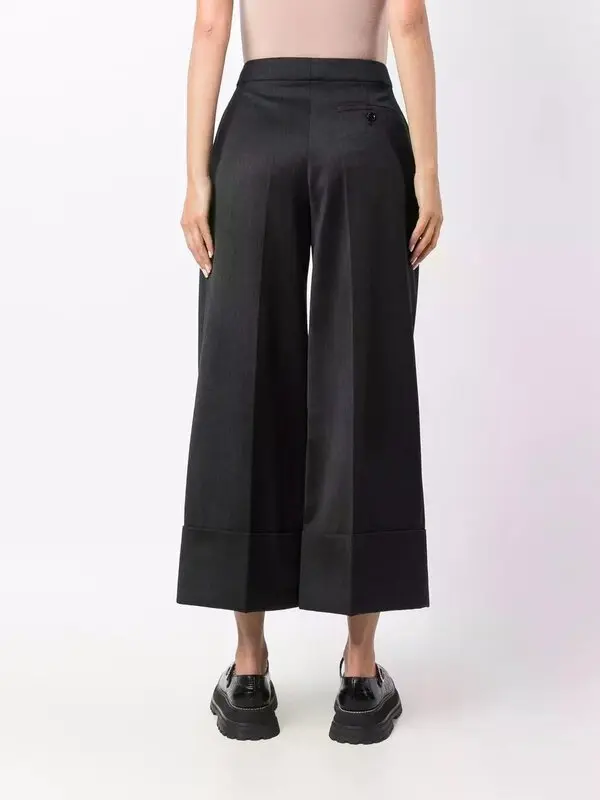 Simone Rocha Cropped Wide-leg Trousers