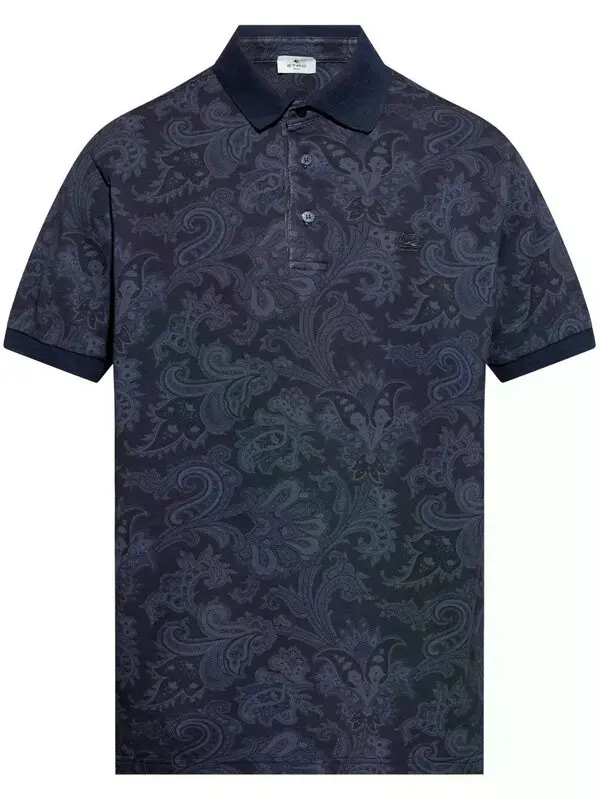Etro Paisley-print Polo Shirt