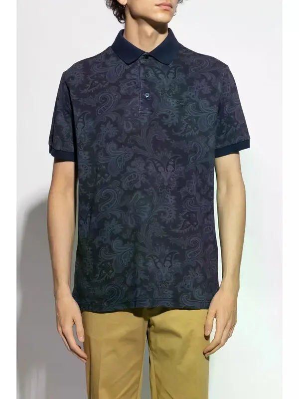 Etro Paisley-print Polo Shirt