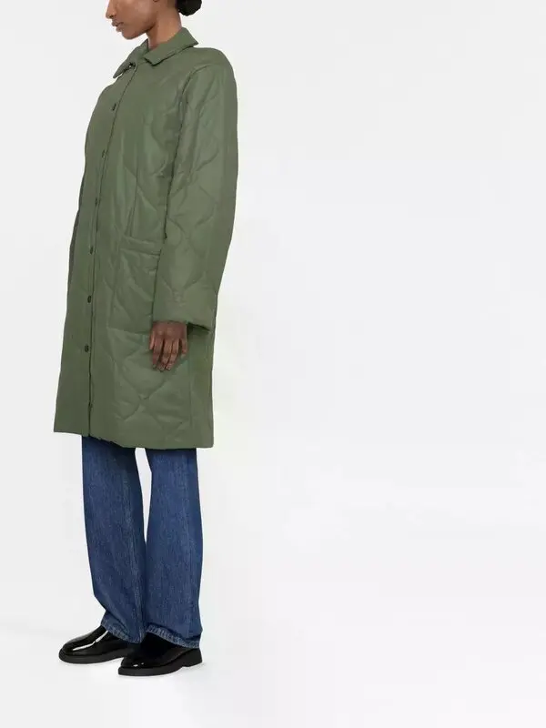 A.p.c. Single-breasted Quilted Coat