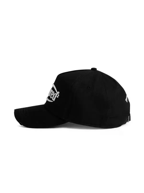 Dsquared2 Logo-embroidered Baseball Cap - Black