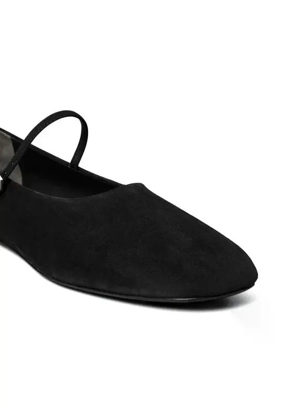 Tory Burch Suede Ballet Flats - Black