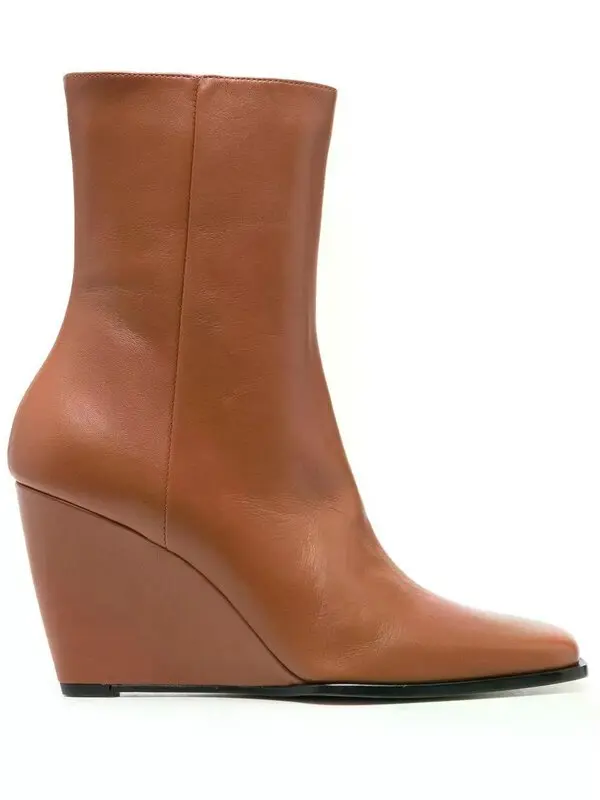 WANDLER Square-toe 90mm Ankle Boots