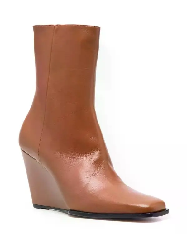 WANDLER Square-toe 90mm Ankle Boots