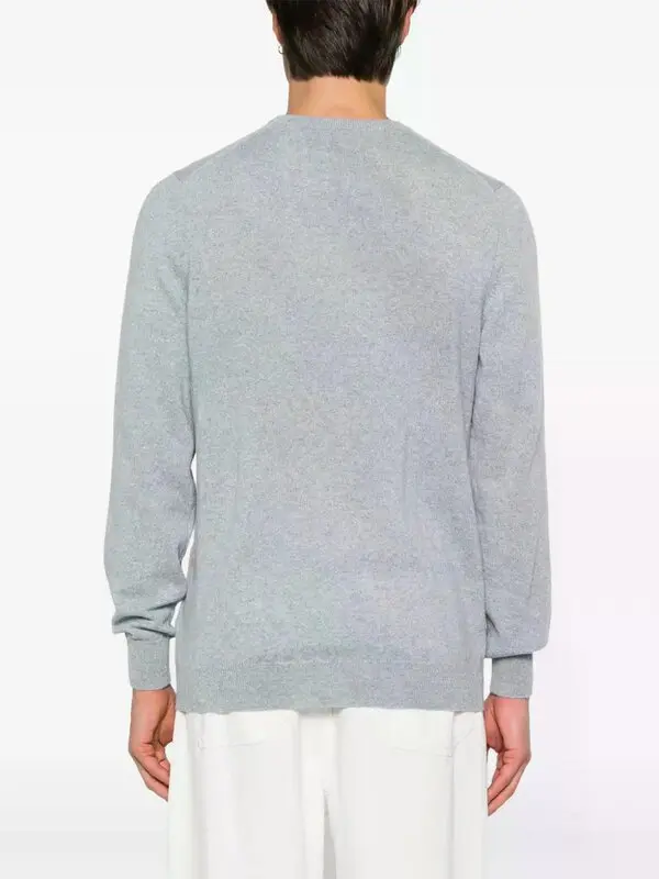 Fedeli Cashmere Crew Neck Sweater - Blue