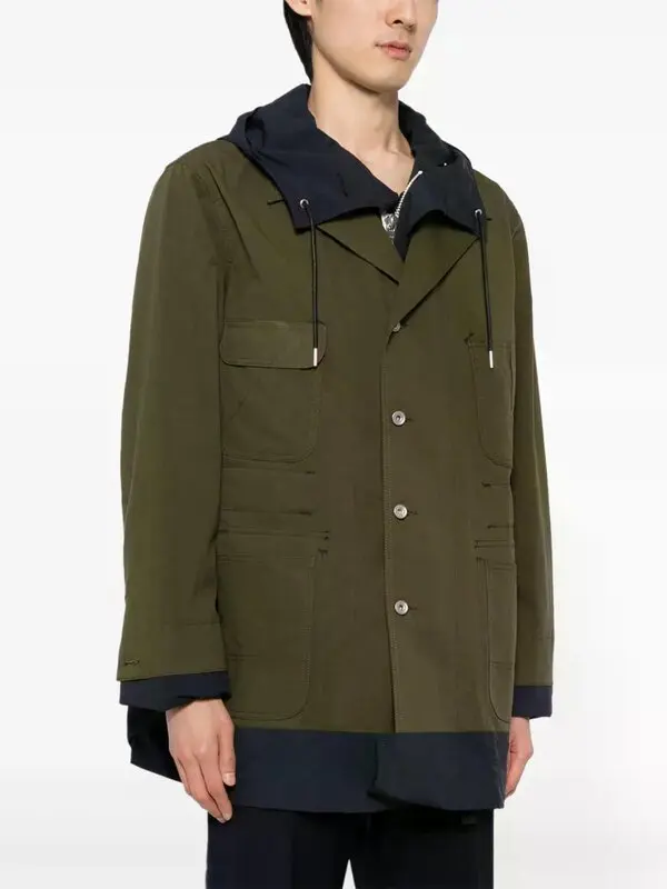 Sacai Layered Single-breasted Coat