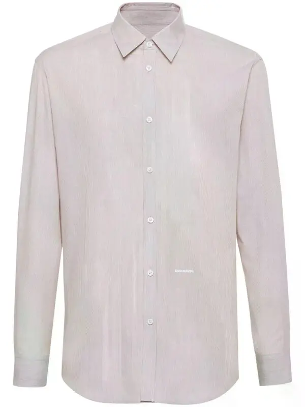 Dsquared2 Rex Dan Micro-striped Shirt