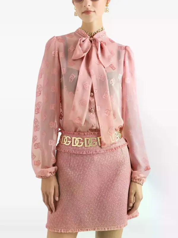 Dolce & Gabbana Dna Logo Devoré Shirt