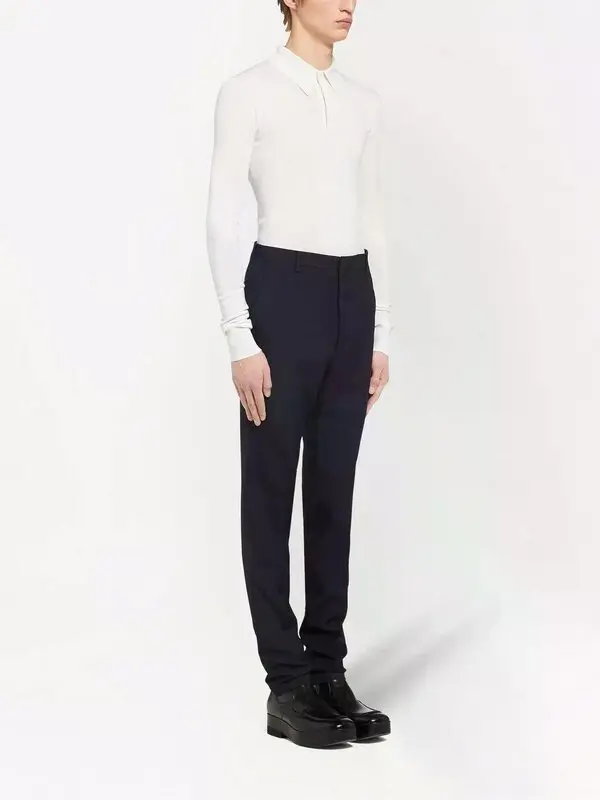 Prada Pressed-crease Tailored Trousers