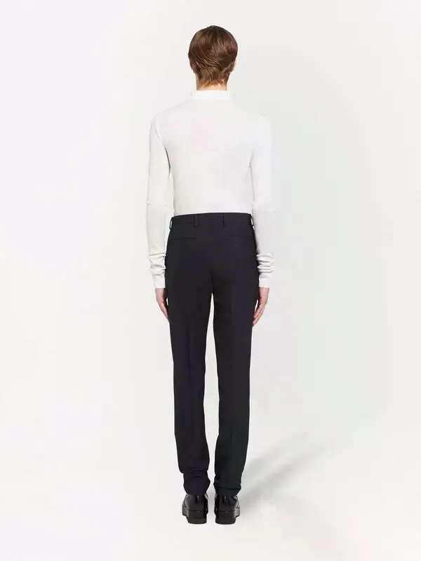 Prada Pressed-crease Tailored Trousers